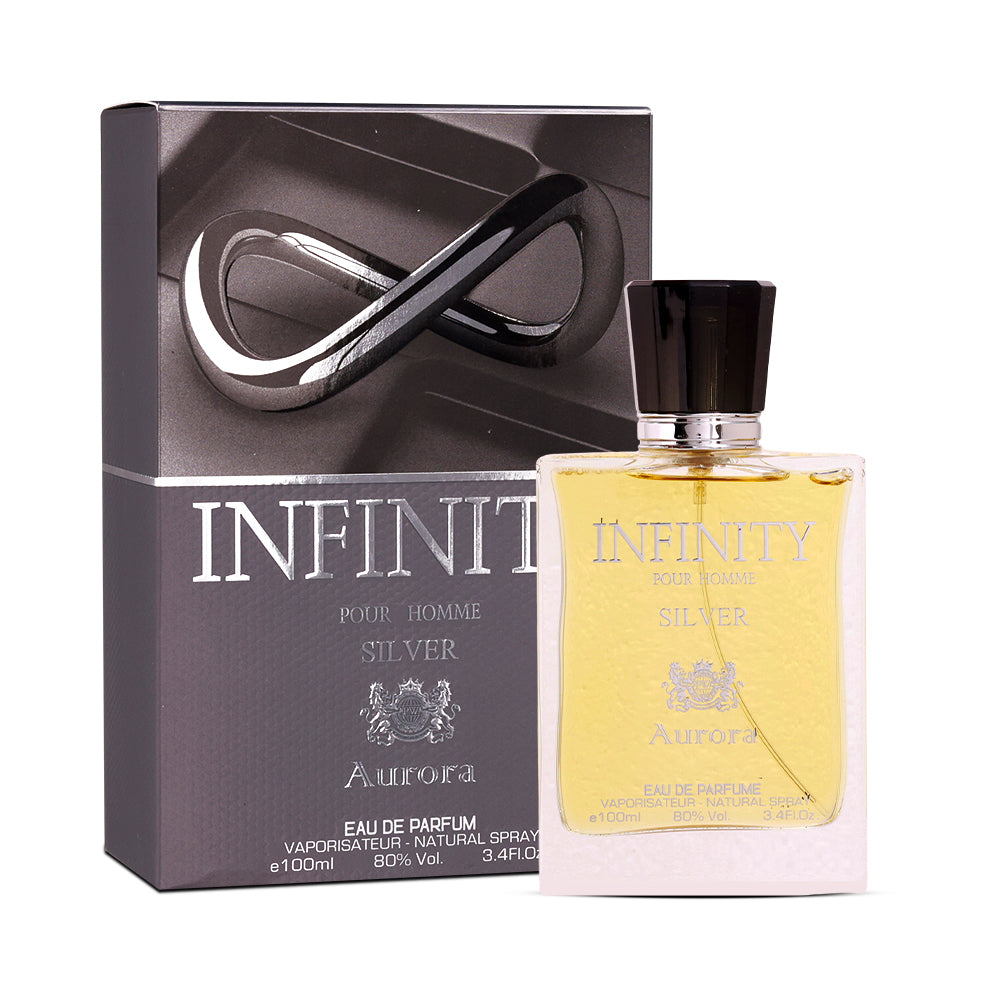 Aurora Infinity Silver | Bold Masculine Oriental Fragrance for Ambitious Men